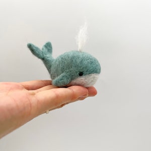 Needle Felting Kit, Whales. Learn to Make Two Sweet Felted Whale Models ...