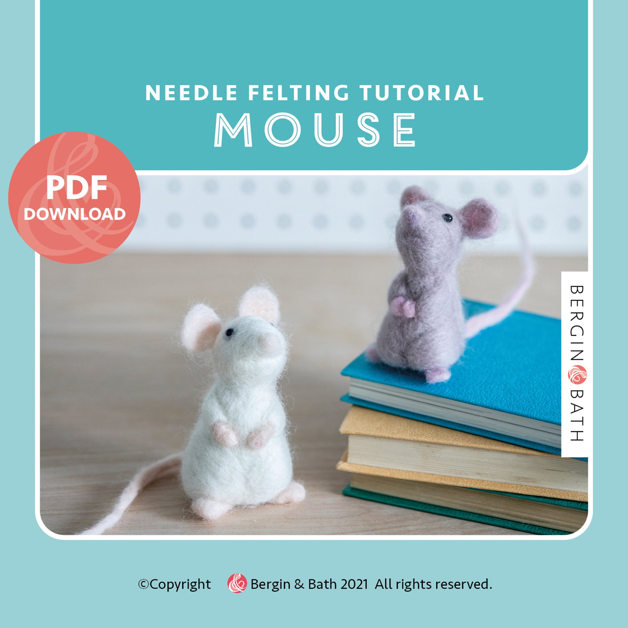 PDF File. Felted Mice. Needle Felting Tutorial. Instant Download - Etsy UK
