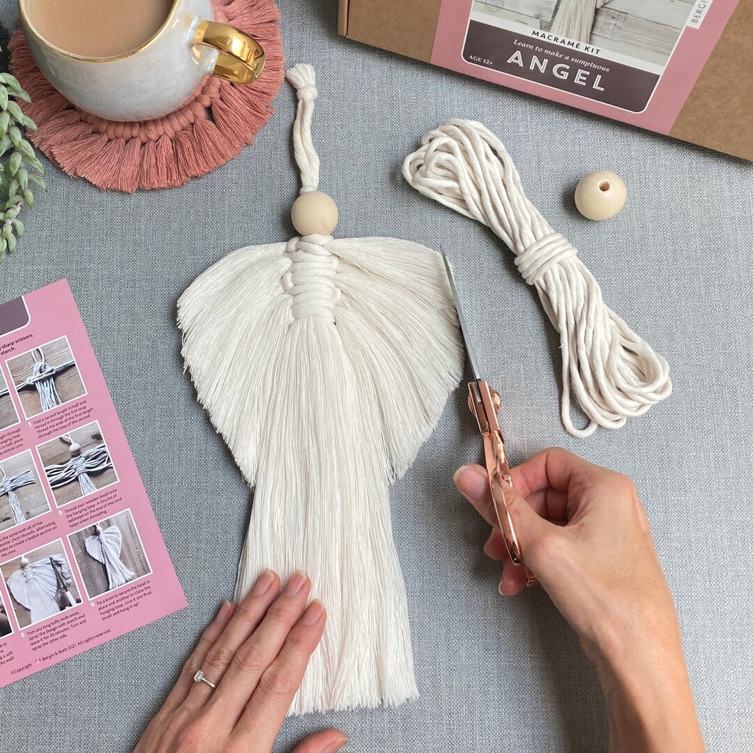 Macrame Kit - Christmas Angel. Learn How to Make Your Own Decorations ...