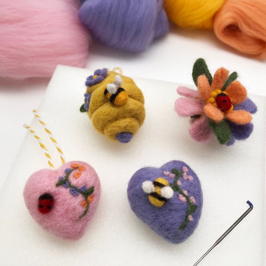 Needle Felting Kit: Springtime Easter Decorations Craft - Etsy
