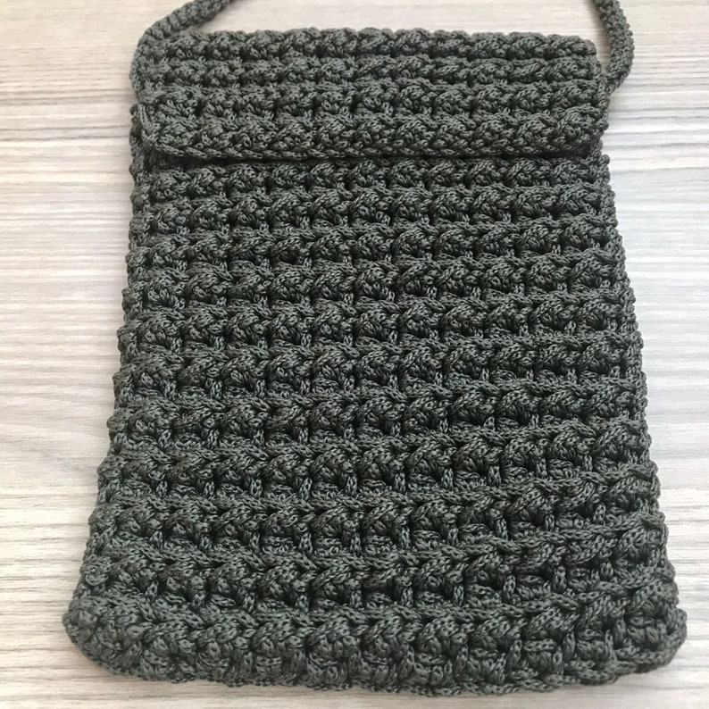Crochet Hand Knitted Phone Bag Phone Crossbody Bag Phone - Etsy