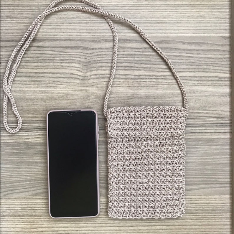 Crochet Hand Knitted Phone Bag Phone Crossbody Bag Phone - Etsy