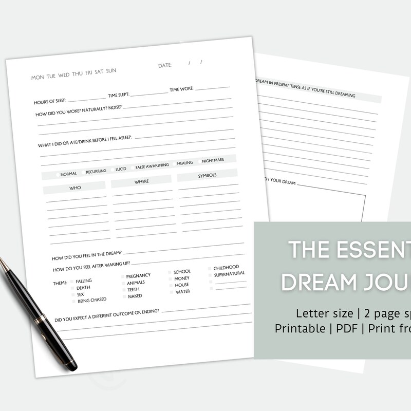 Dream Journal - Etsy