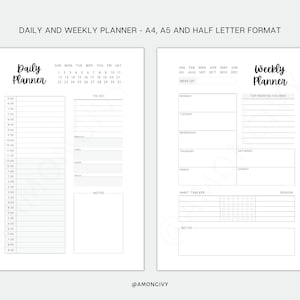 Ultimate Planning Bundle Printable Daily Planner, Printable Weekly ...