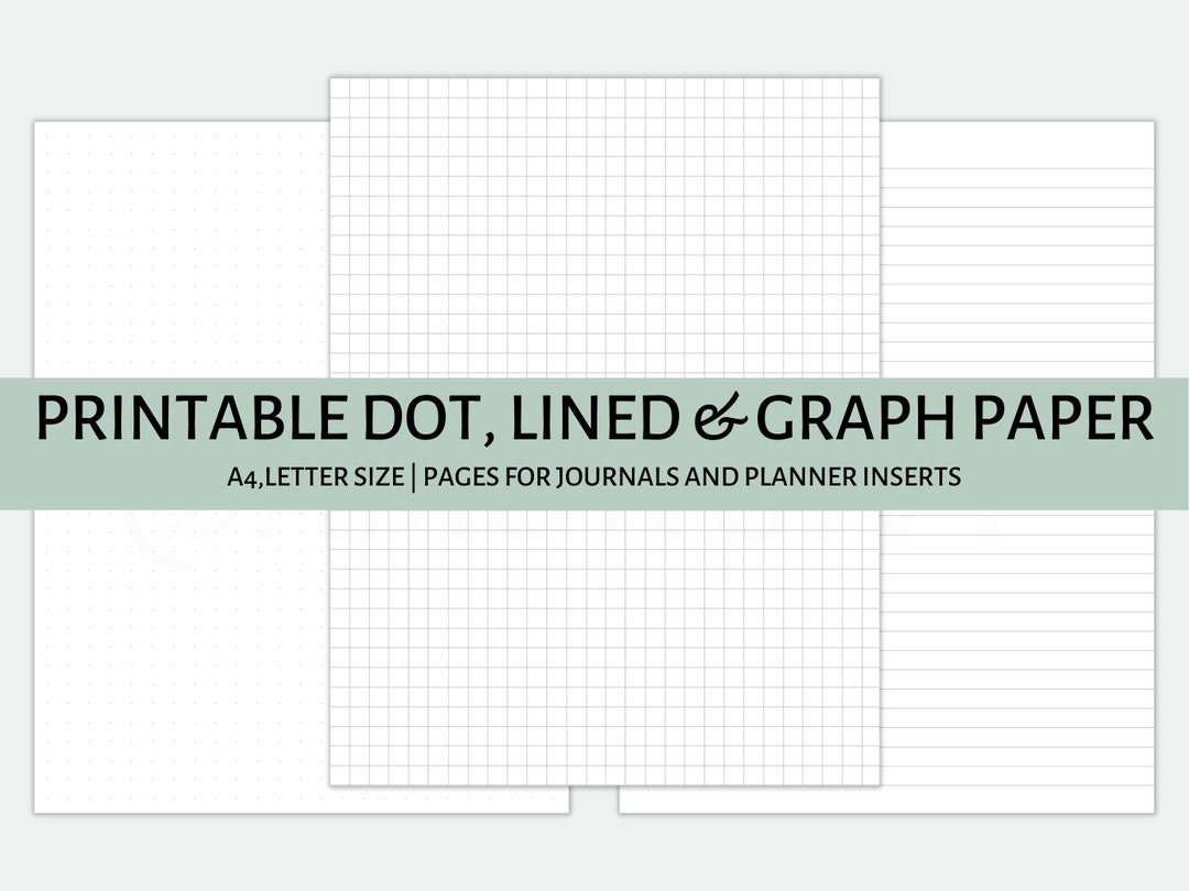Printable Dot Paper, Printable Lined Paper, Printable Grid Paper ...