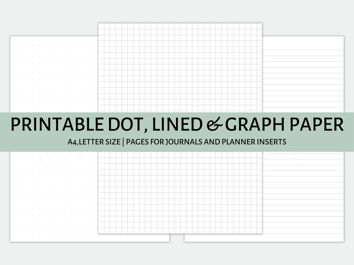 Printable Dot Paper, Printable Lined Paper, Printable Grid Paper ...