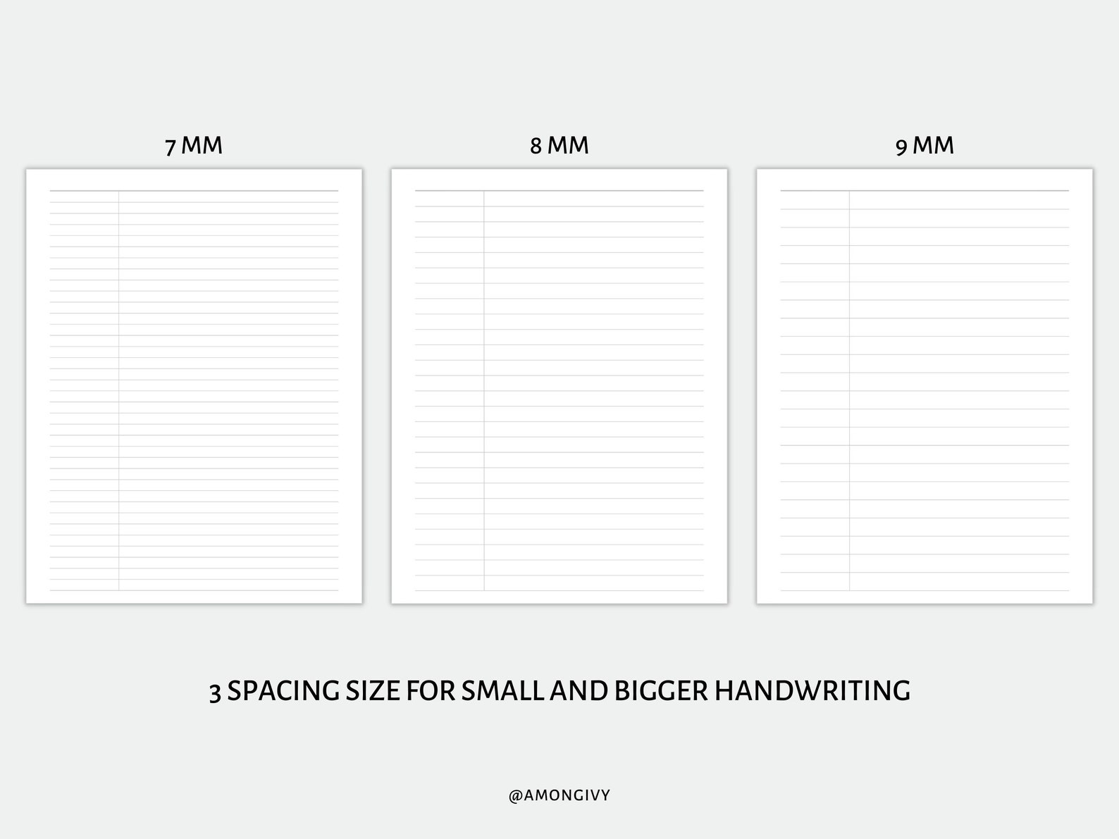 Composition Paper Printable PDF Wide Ruled College Rule Cornell Notes ...