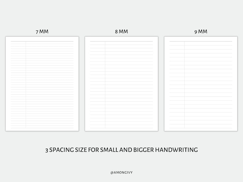 Composition Paper Printable PDF Wide Ruled College Rule Cornell Notes ...