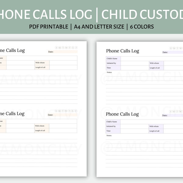 Parent Communication Log Template - Etsy
