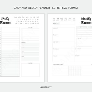 Ultimate Planning Bundle Printable Daily Planner, Printable Weekly ...