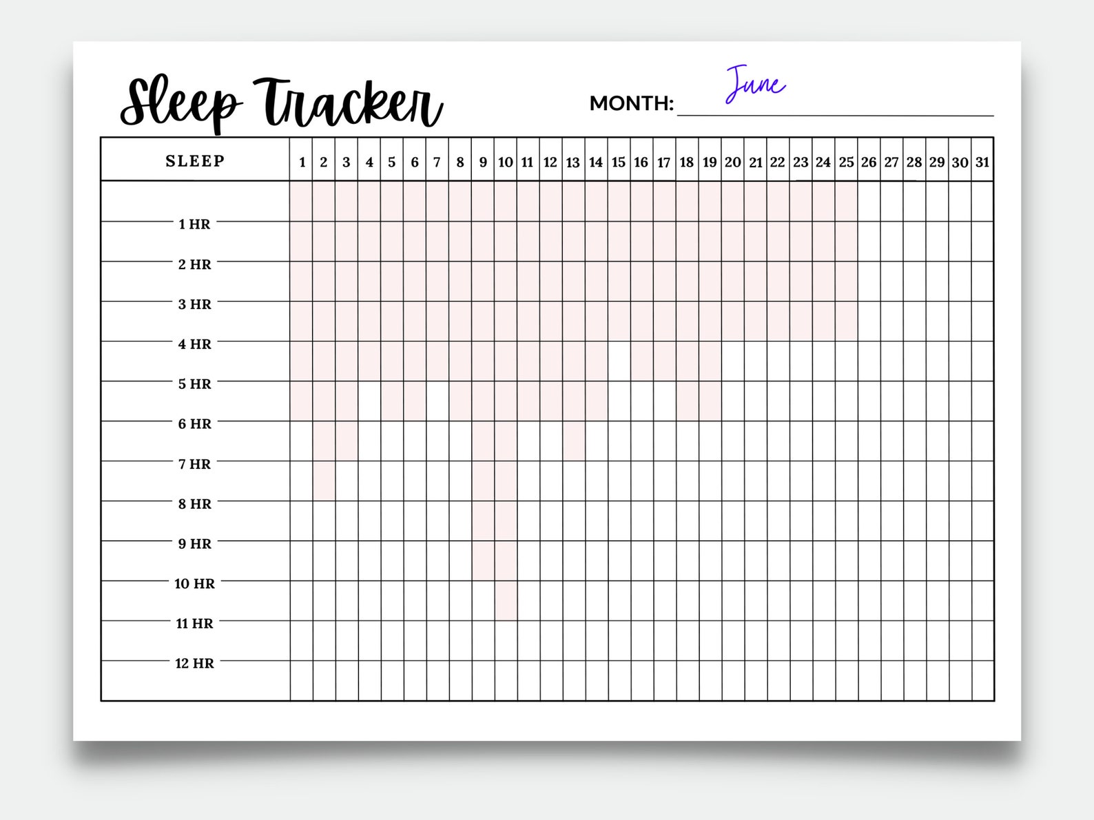Printable Trackers | Habit Tracker, Mood Tracker and Sleep Tracker ...