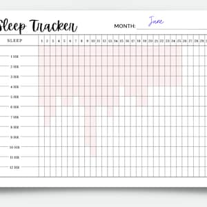 Printable Trackers | Habit Tracker, Mood Tracker and Sleep Tracker ...