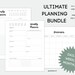 Ultimate Planning Bundle Printable Daily Planner, Printable Weekly ...