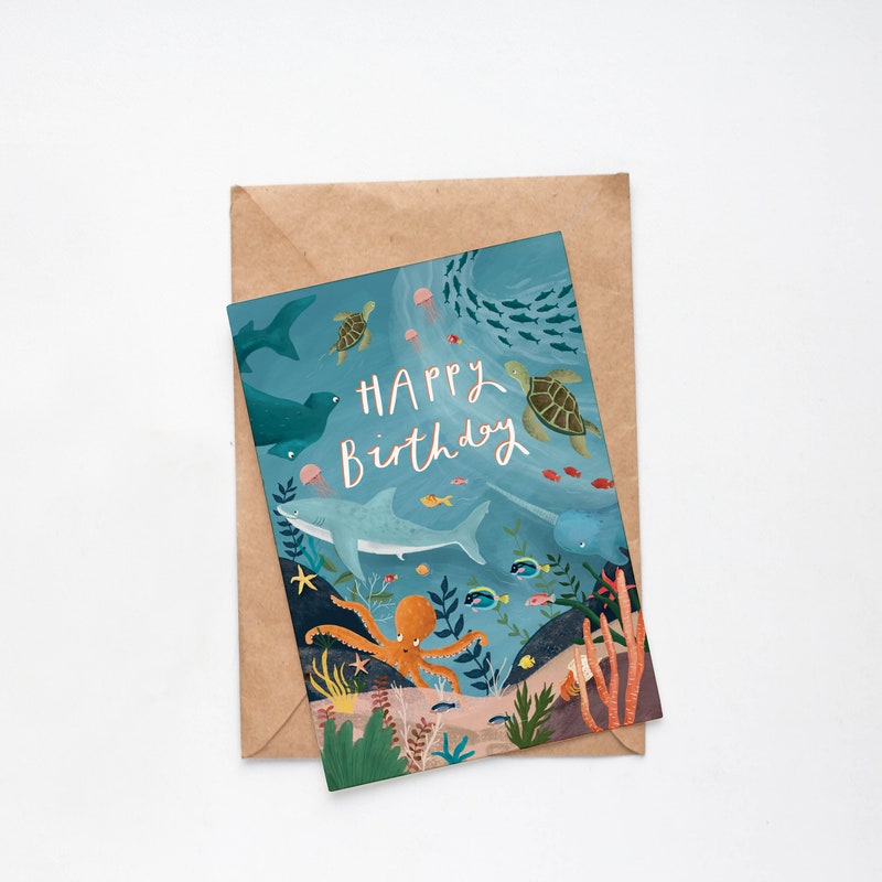 Ocean Birthday Card - Etsy