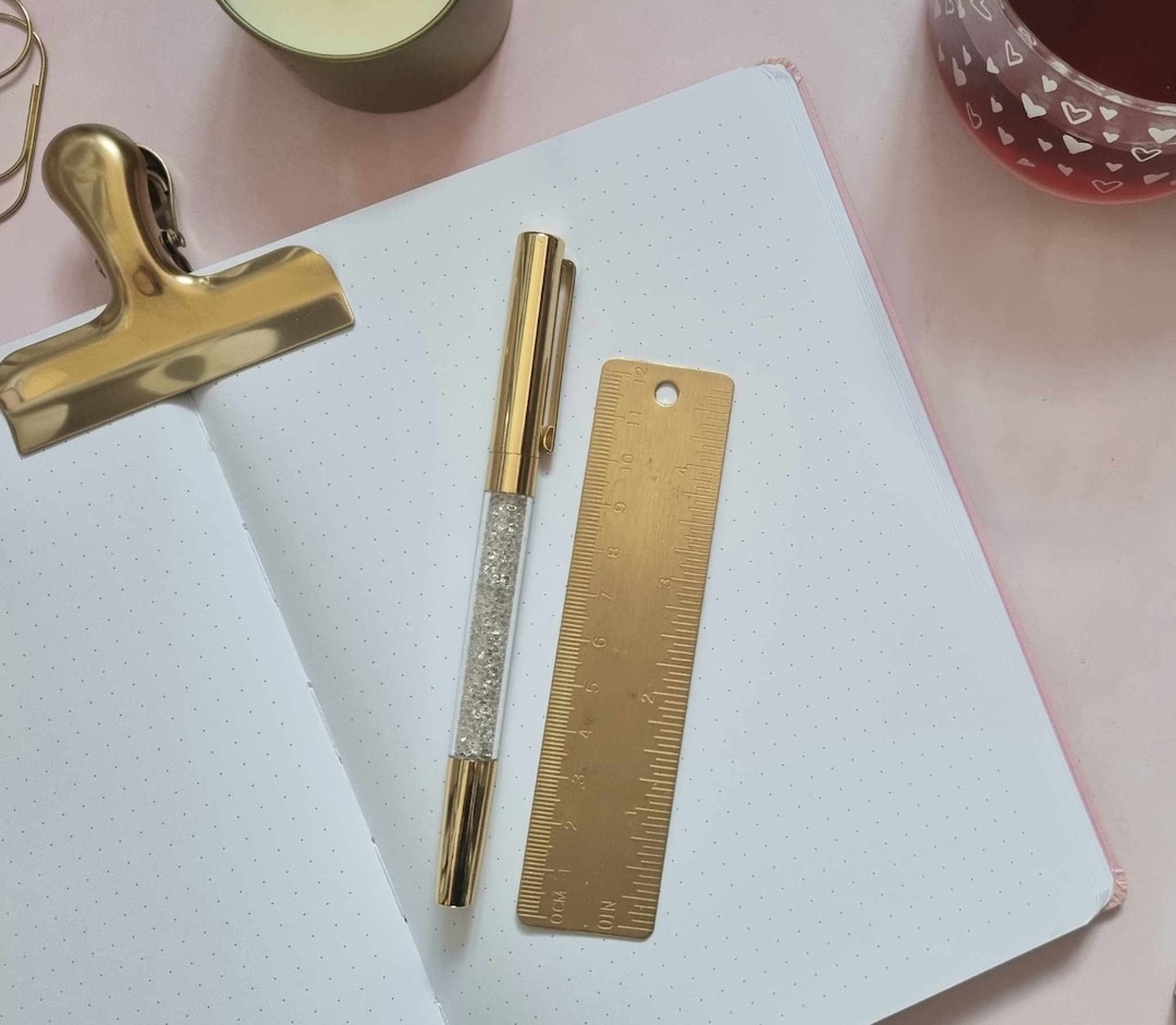 Brass Ruler - 12cm - Etsy