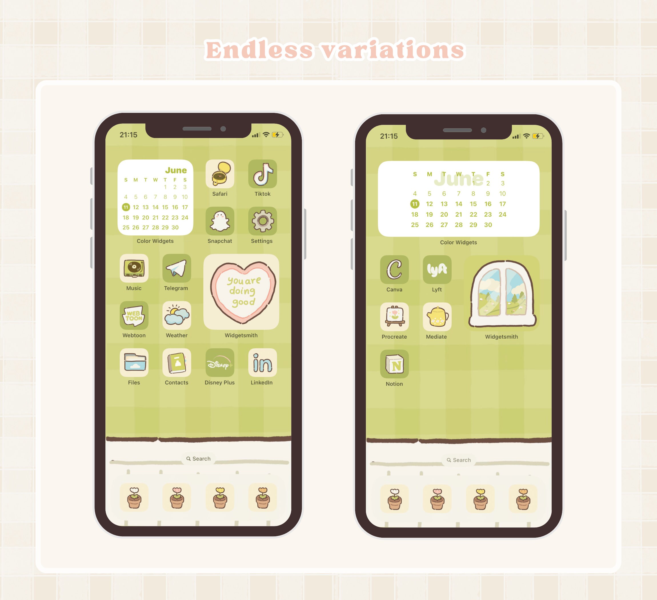 Cute Adorable House Icon Set, Cute Icons, Green Icon Set, Ios Android ...