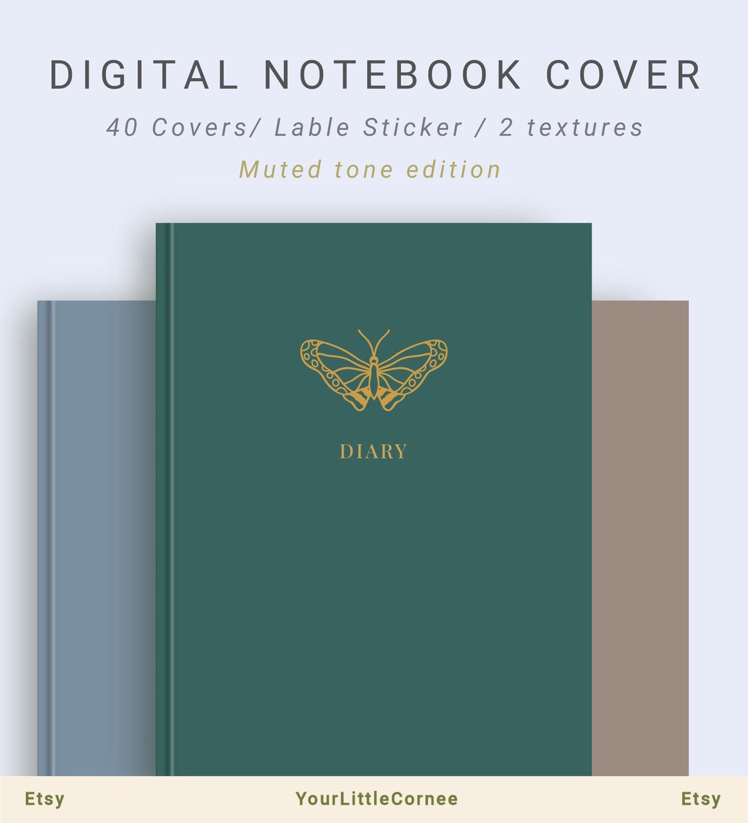 40 Digital Notebook Cover, Goodnotes Notebook Cover, Goodnotes Template ...