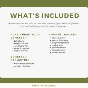 Semester Planner Printable | College Semester Planner | Study Planner ...