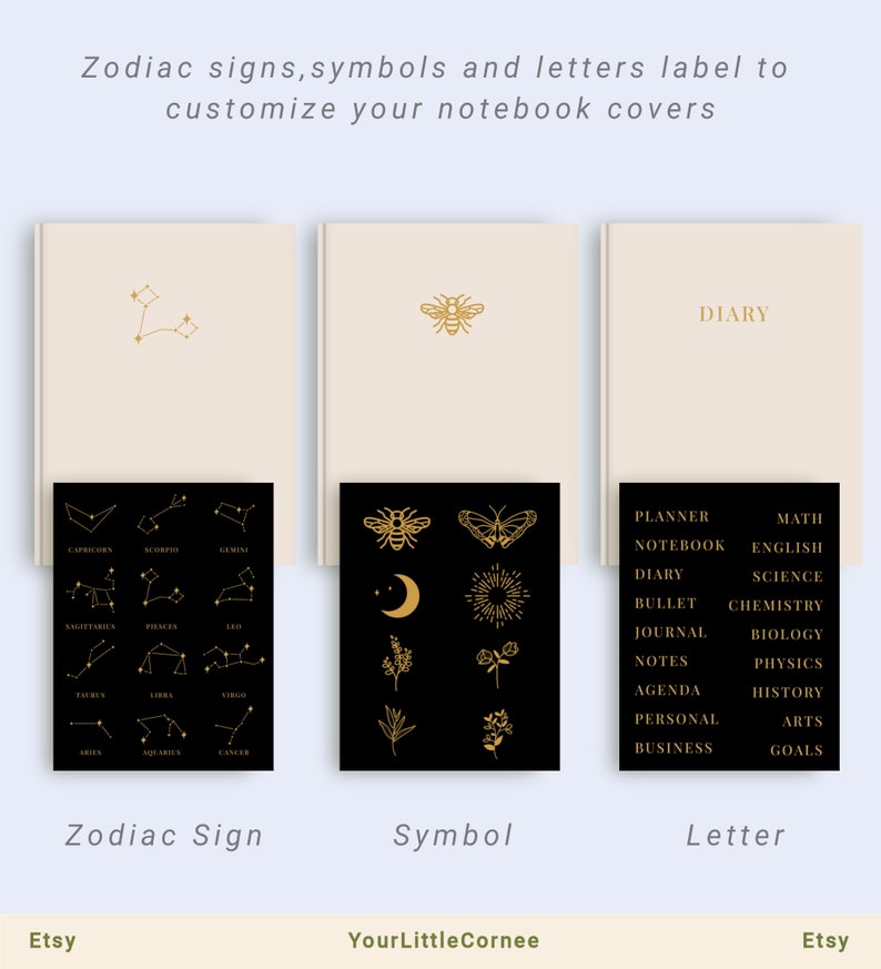 40 Celestial Digital Notebook Cover Cute Goodnotes Cover - Etsy