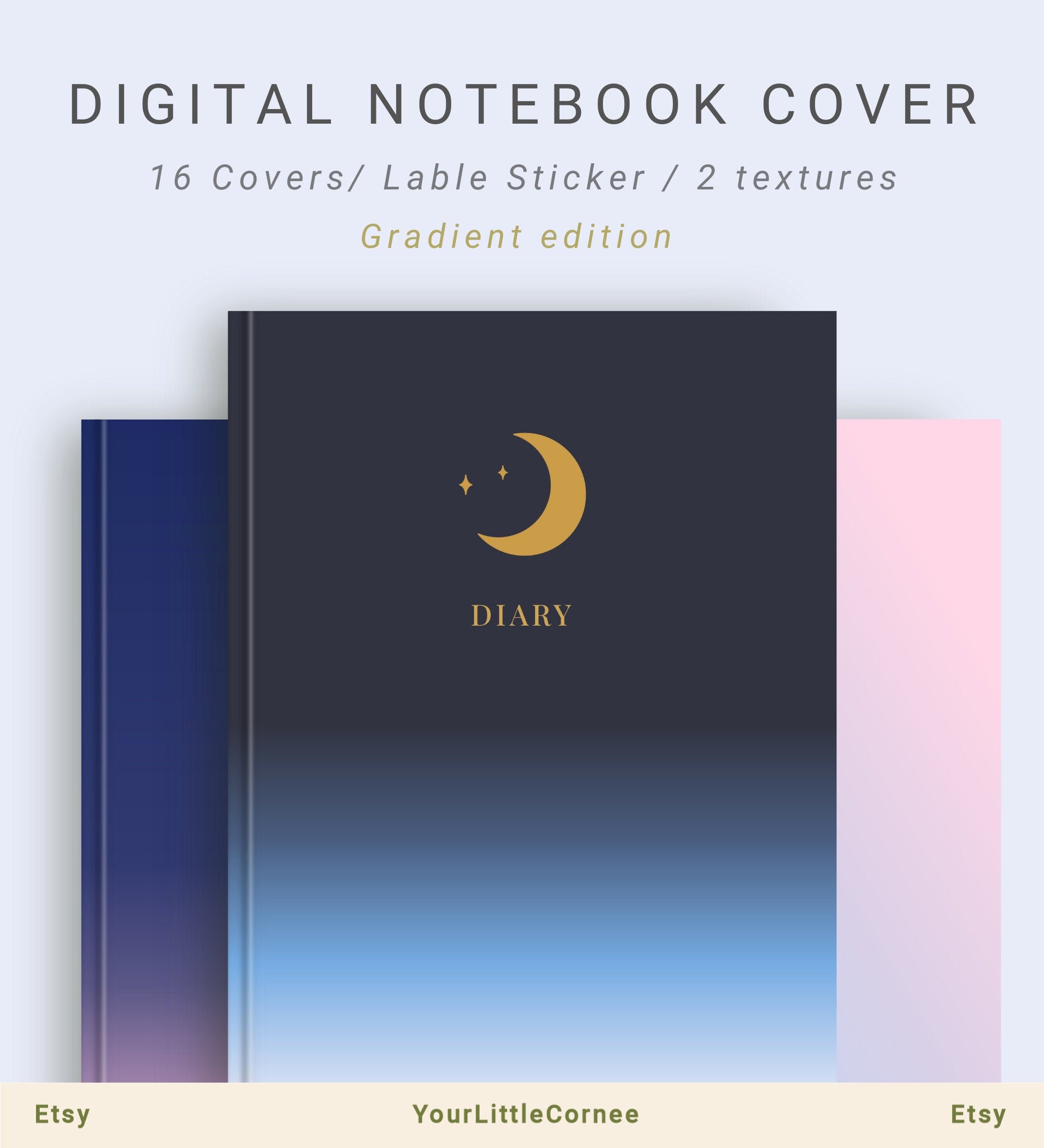 16 Digital Notebook Cover, Goodnotes Notebook Cover, Goodnotes Template ...