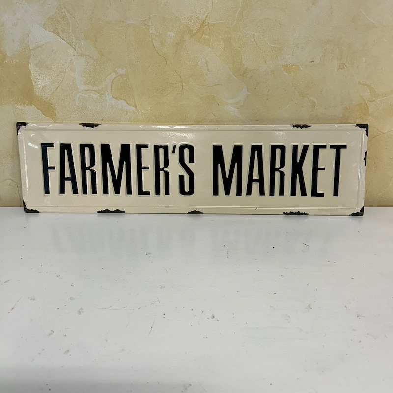 Farmers Market Metal Sign - Etsy