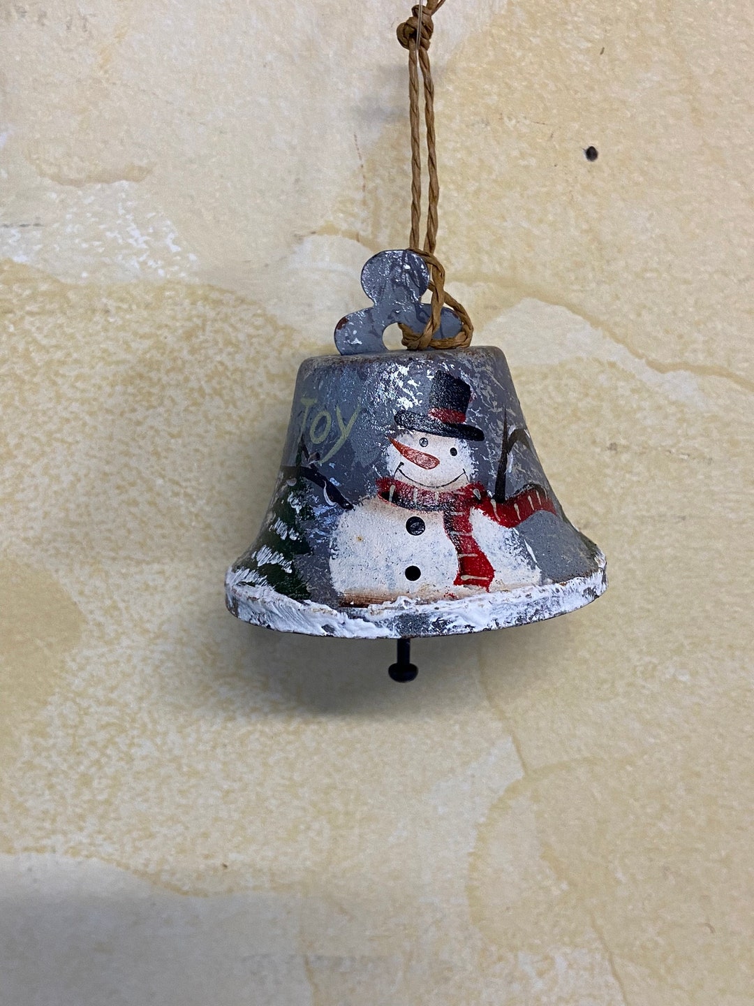 Snowman Joy Bell Ornament - Etsy
