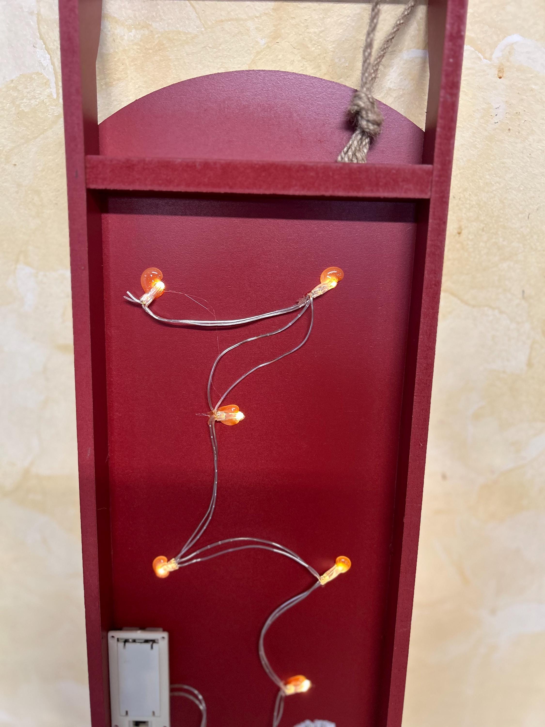 Wood Light up Ol’ Time Sled - Etsy