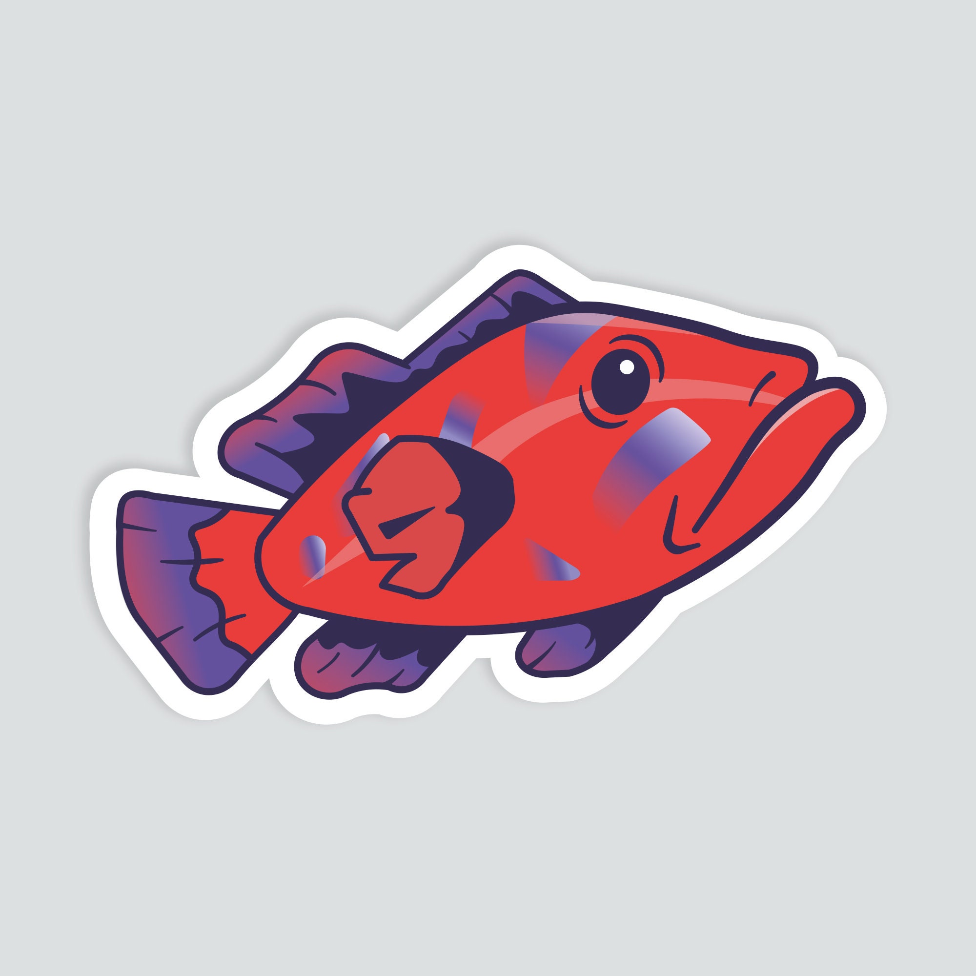 Splashtail Fish - Sea of Thieves Inspired Vinyl Decal Sticker - Etsy Canada