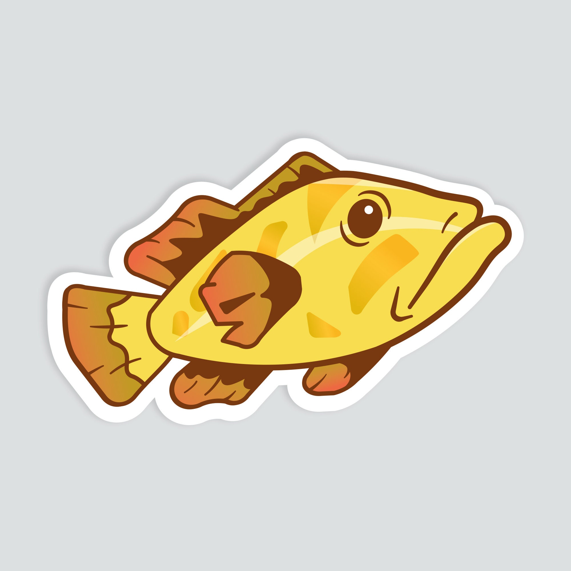 Splashtail Fish - Sea of Thieves Inspired Vinyl Decal Sticker - Etsy Canada