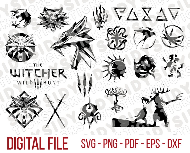 The Witcher SVG Bundle - Cut Files for Cricut or Silhouette - Direct ...