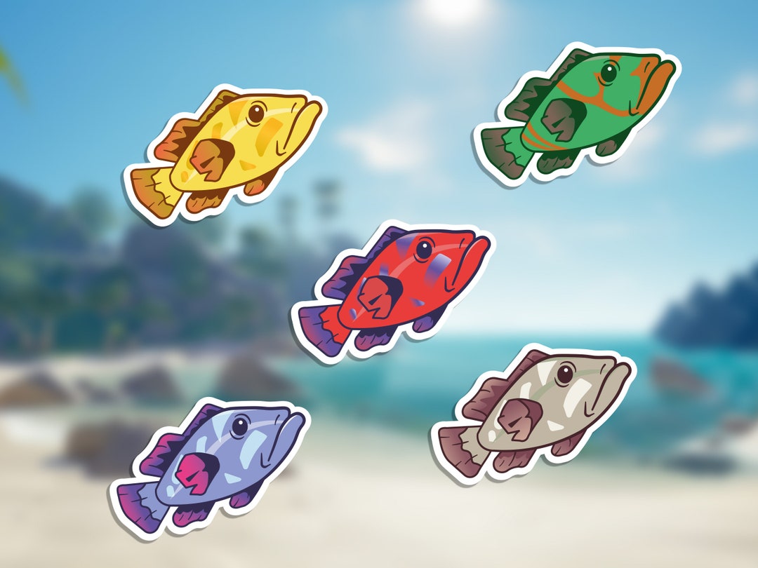Splashtail Fish - Sea of Thieves Inspired Vinyl Decal Sticker - Etsy Canada