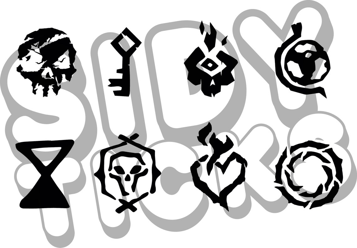 Sea of Thieves Icons | Vector SVG Files | Emissaries, Flameheart, Logo ...