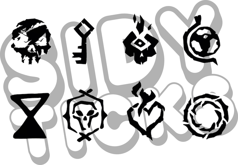 Sea of Thieves Icons | Vector SVG Files | Emissaries, Flameheart, Logo ...