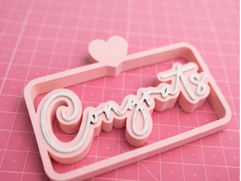 Congrats Money Holder STL – 3D Printable Money Gift With Heart ...