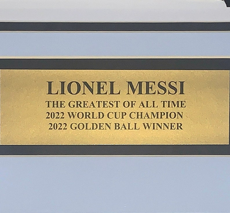 Lionel Messi Argentina 2022 World Cup Trophy Celebration 16x20 Photo ...