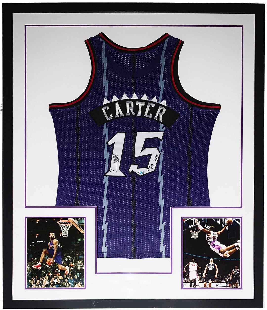 Vince Carter Signed Toronto Raptors Jersey and 98-99 ROY - Etsy