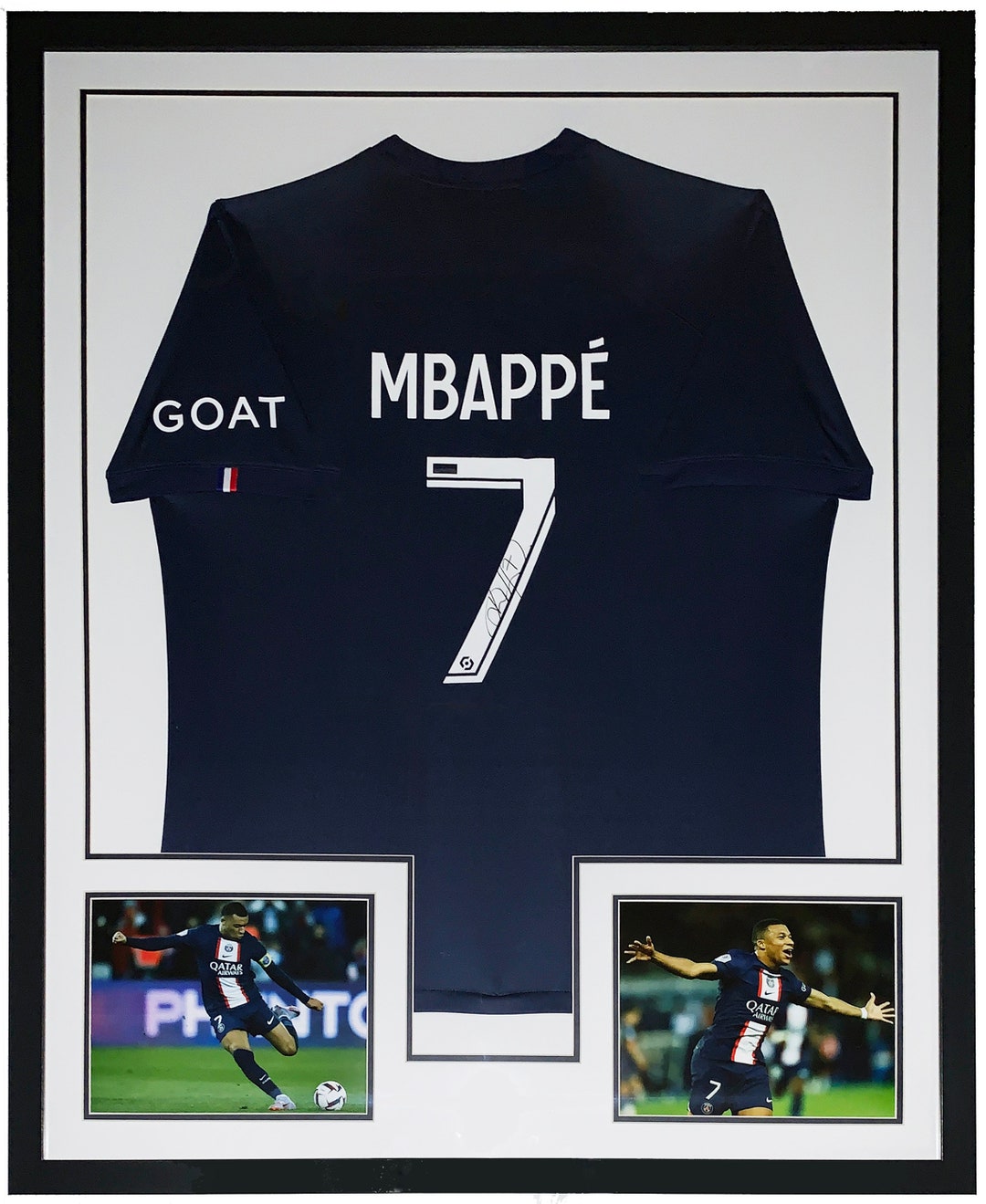 Killian Mbappe Signed Authentic Paint Saint Germain PSG Jersey Panini ...