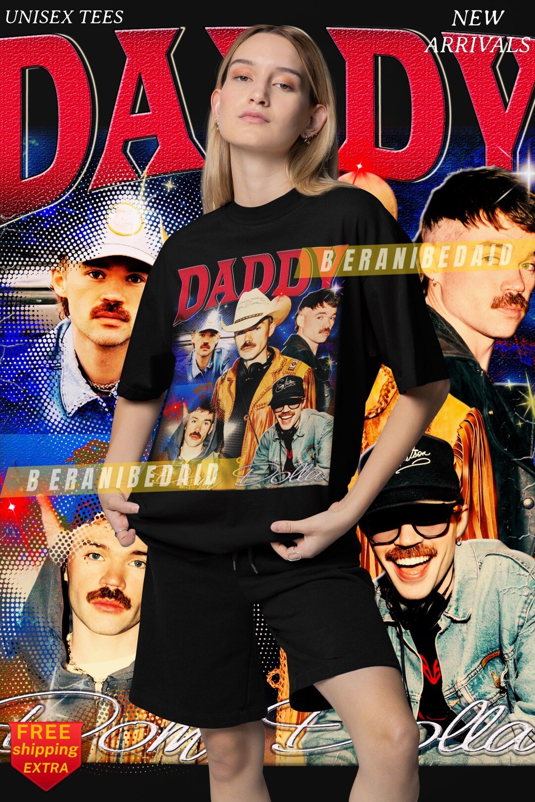 Fresh Arrivals Dhom Dola Shirt, Homage the Daddy Dola 90s Tshirt, Edm ...
