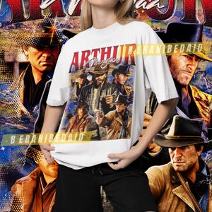 Fresh Arrivals Arthur Morgan Shirt, Homage Arthur Morgan 90s Tee, Movie ...