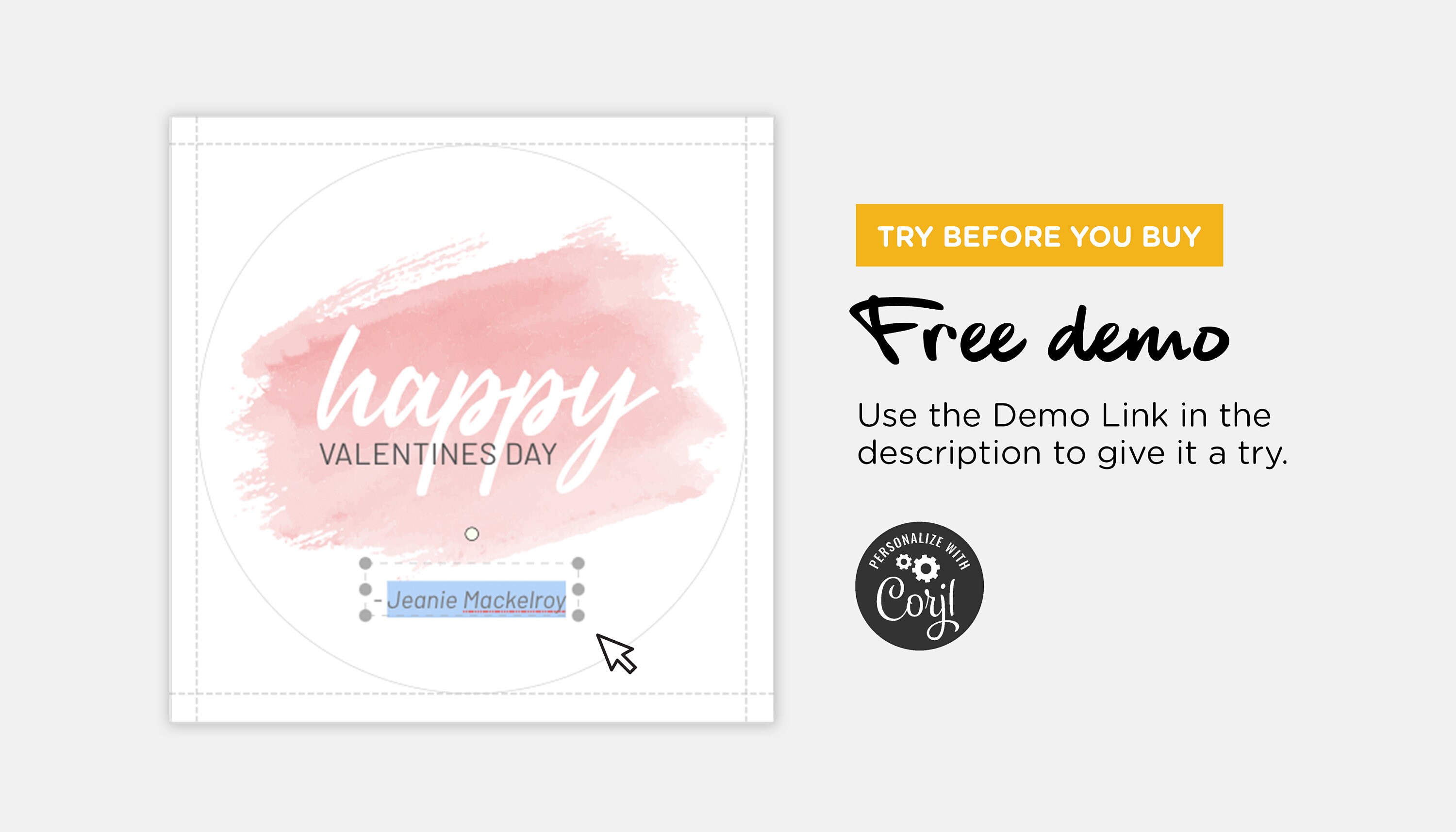 Editable Round Label for Print 2 and 2.5 Circle Sticker - Etsy