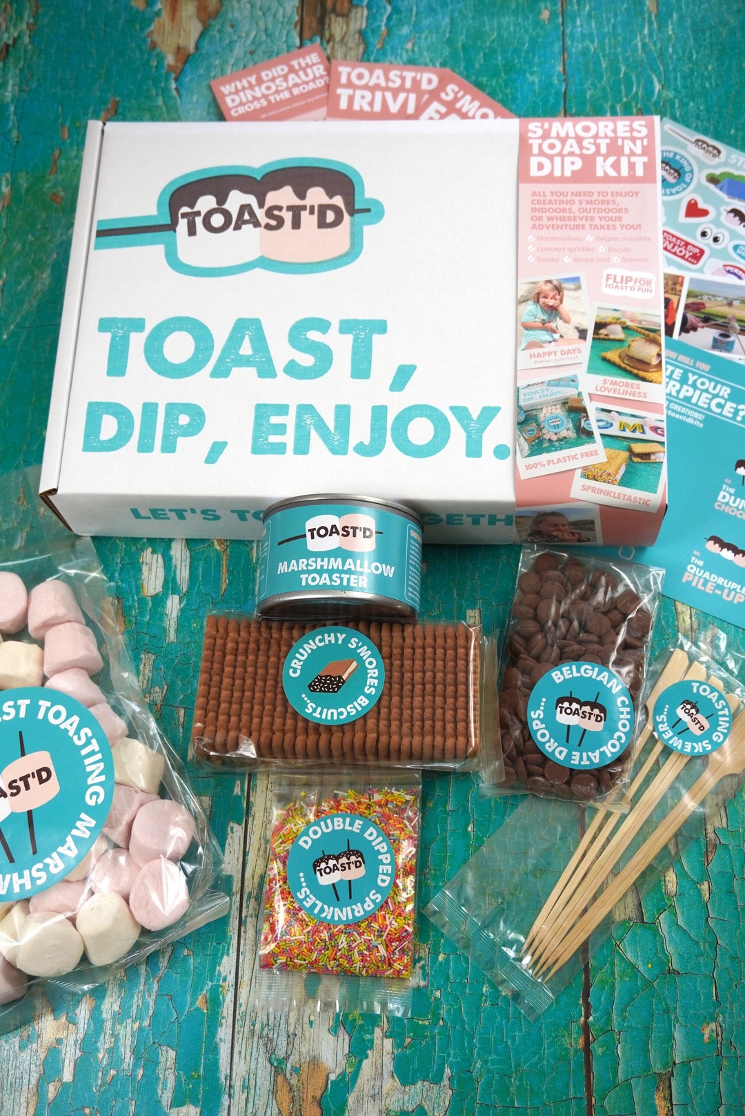 S'mores Gifting Kit: Family Fun Trivia & Stickers - Etsy