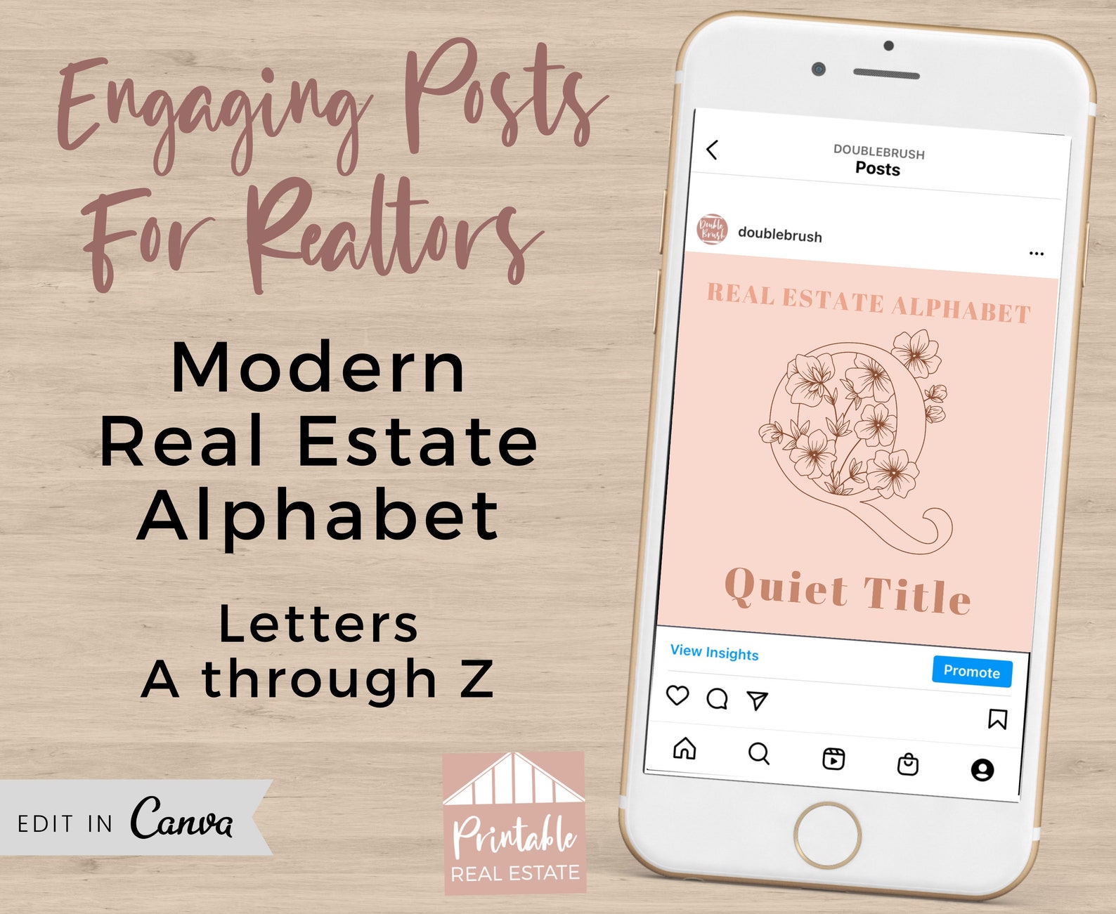 Real Estate ABC, 26 Boho Alphabet Templates, Stories Facebook Instagram ...