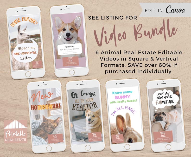 Pet Owner Real Estate Marketing, Dog Realtor Cat Realtor Animated ...