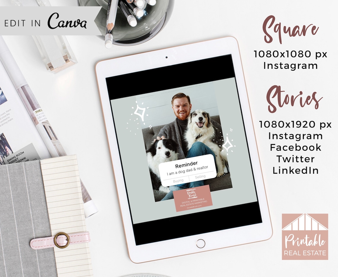 Pet Owner Real Estate Marketing, Dog Realtor Cat Realtor Animated ...