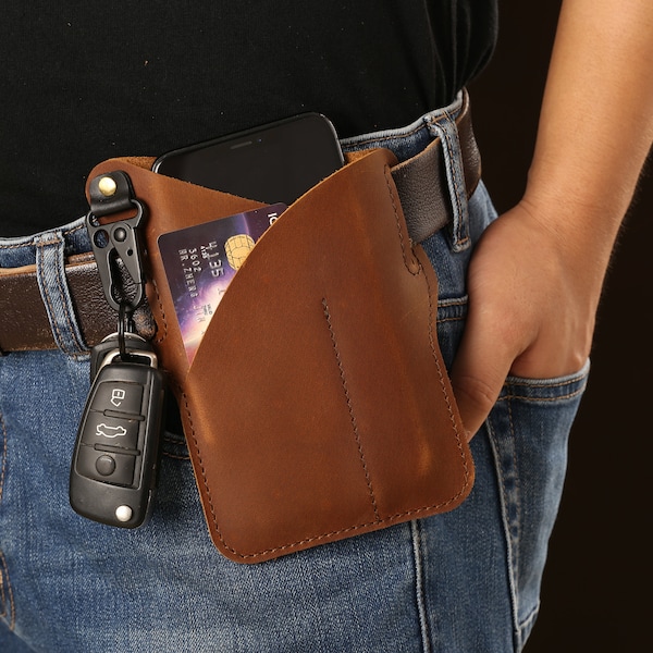 Leather Cell Phone Case With Belt Loop - Etsy