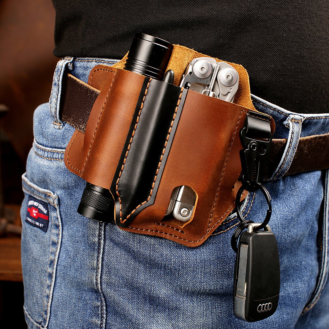 Multitool Sheath for Bel Leatherman Sheath With Pen Holder - Etsy