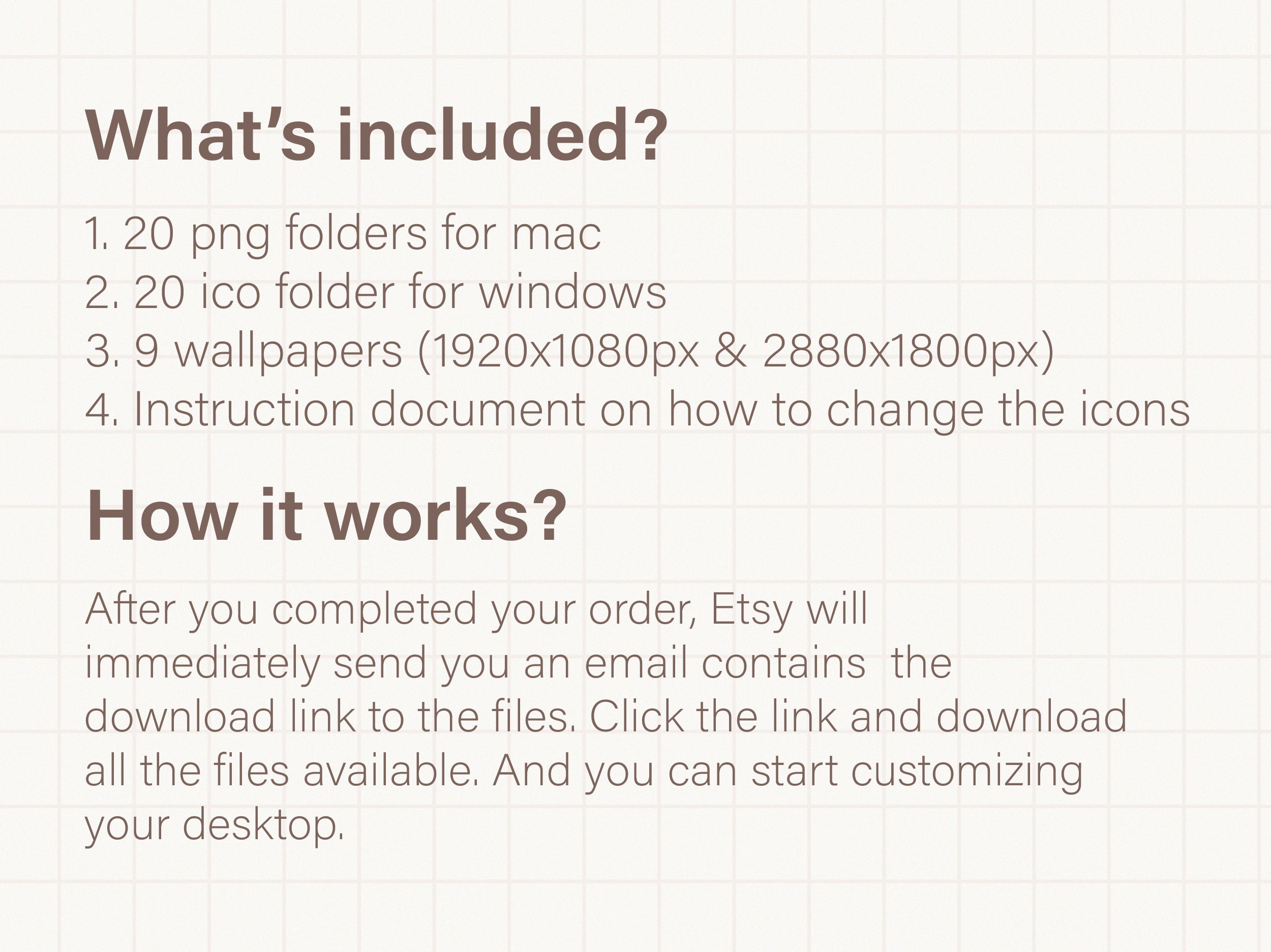 Natural Brown Desktop Folder Icon for Mac and Windows, Folder Organizer ...