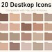 Natural Brown Desktop Folder Icon for Mac and Windows, Mac Desktop ...