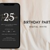 Electronic Birthday Invitation for Adult, Minimalist Formal Birthday ...
