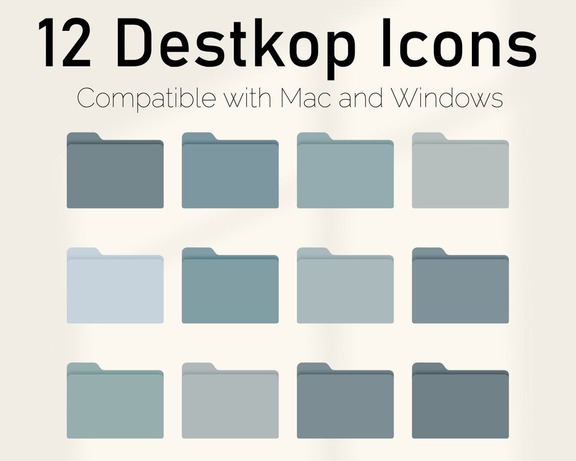 Blue Mac Folder Icons | Desktop Folder Icons for MacBook and Windows ...